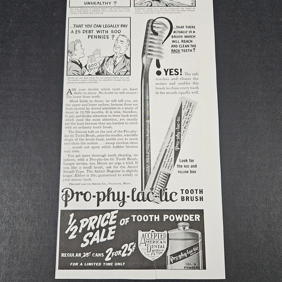 Pro-Phy-Lac-Tic Brush Co. | Art | 938 Prophylactic Tooth Brush Powder ...